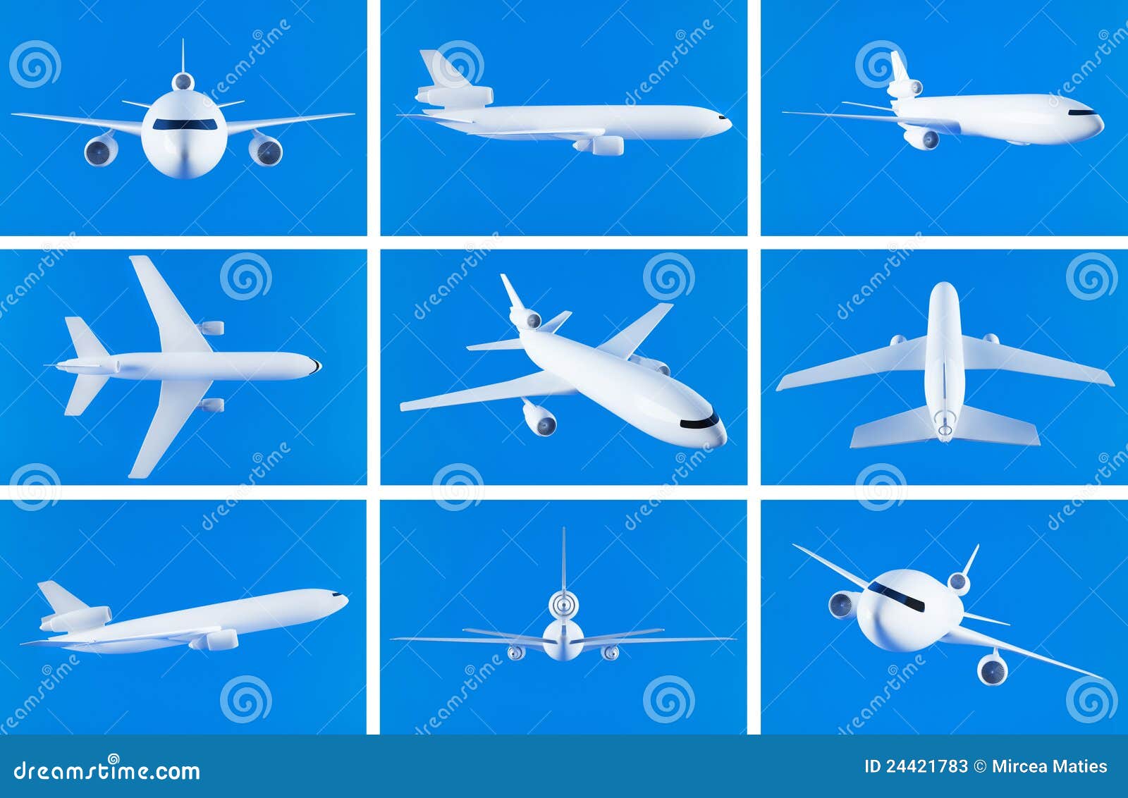 Airplane collage stock illustration. Illustration of airport - 24421783