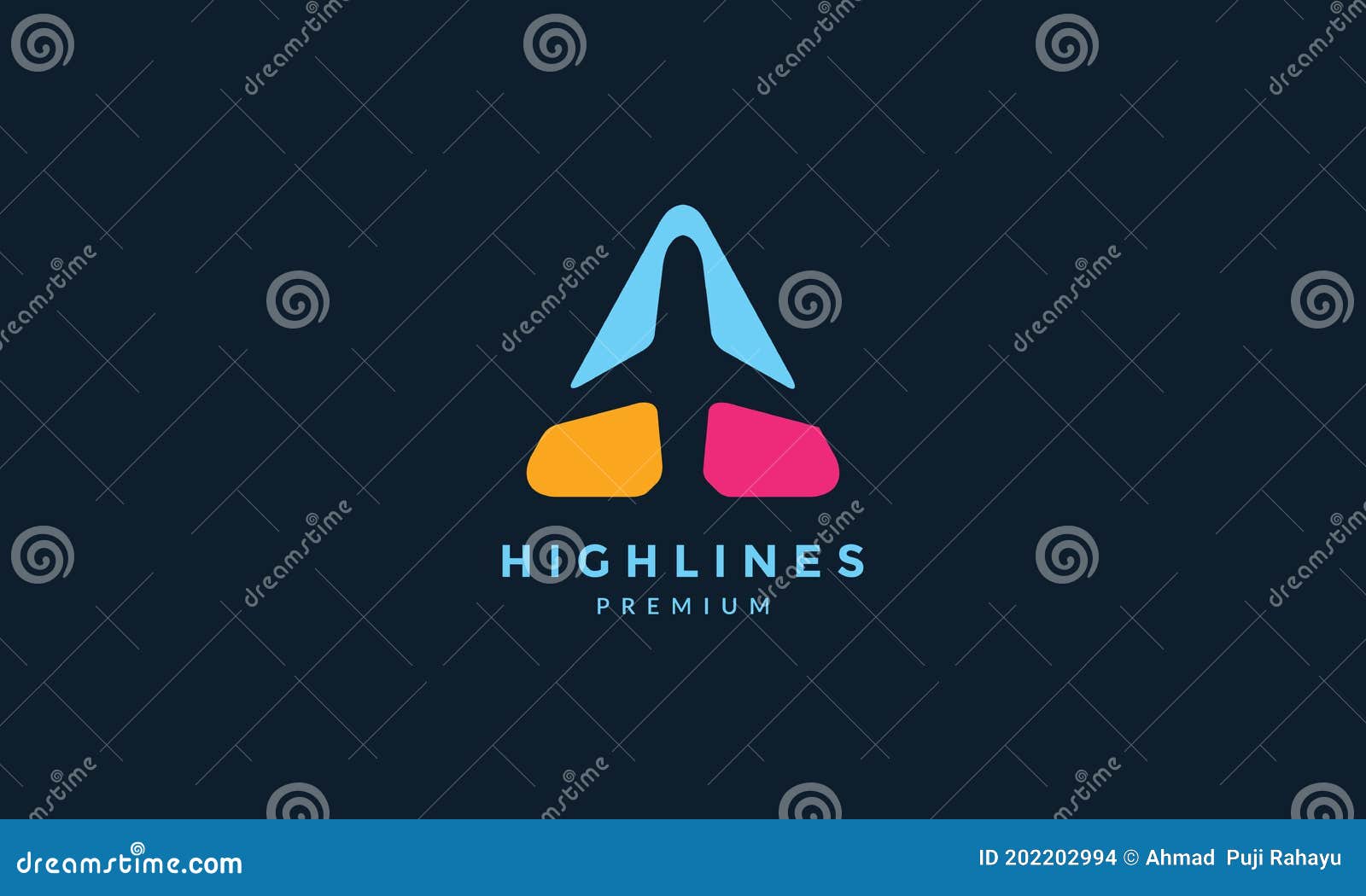 Airplane Colorful Abstract with Triangle Modern Logo Icon Vector ...