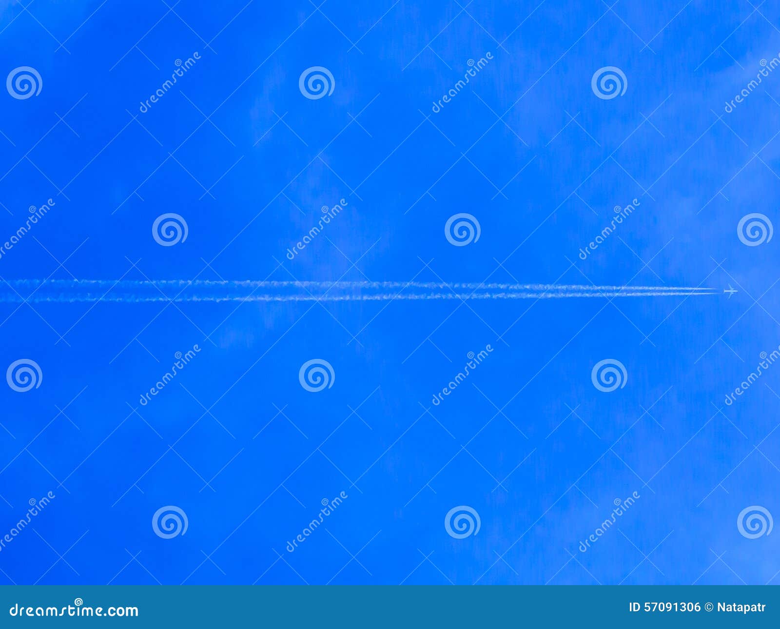 Airplane With Contrail Stock Image | CartoonDealer.com #30229843