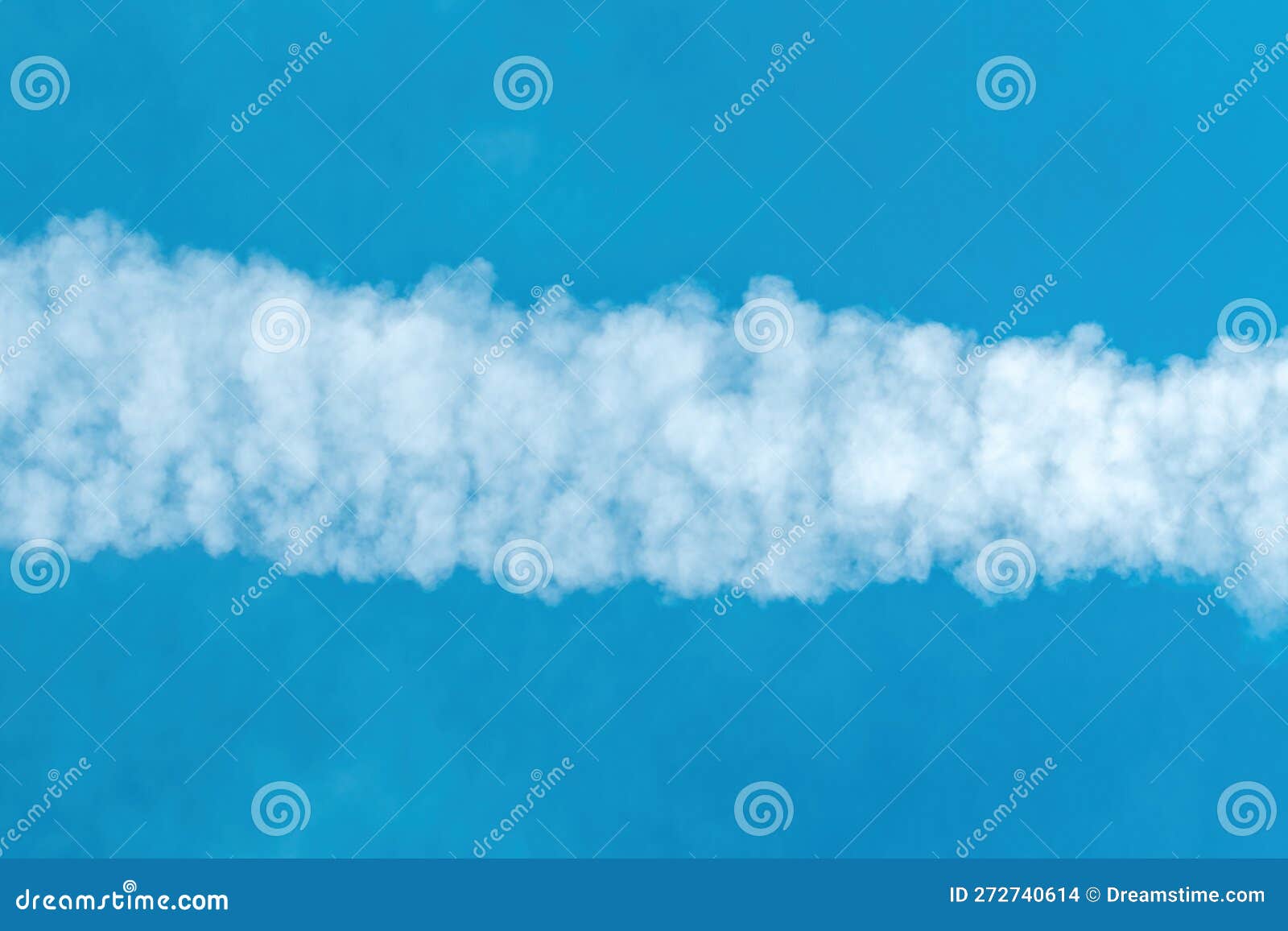 Airplane Contrail Pattern Across the Blue Sky Stock Photo - Image of ...
