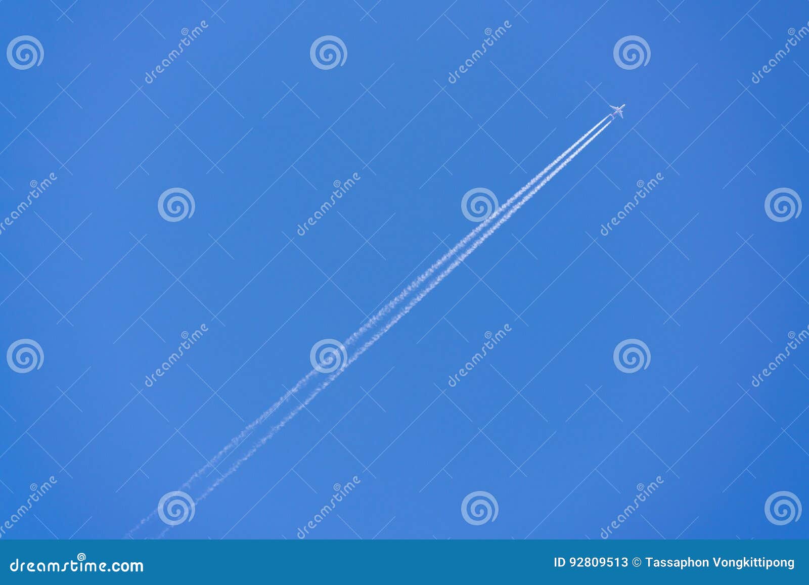 Airplane contrail stock image. Image of background, line - 92809513