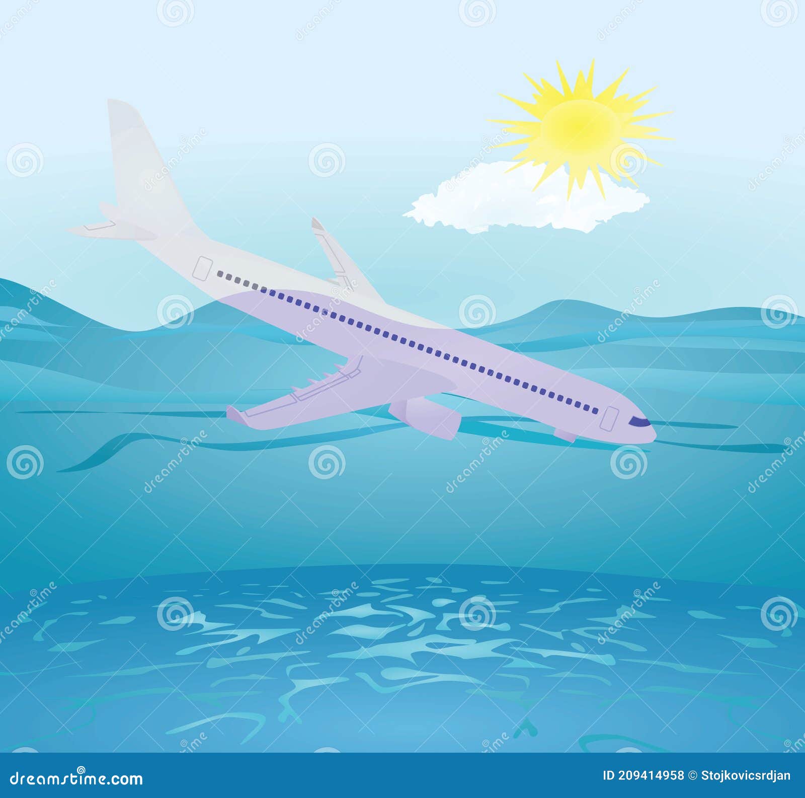 Airplane Crash Sketch Engraving Vector | CartoonDealer.com #164407462