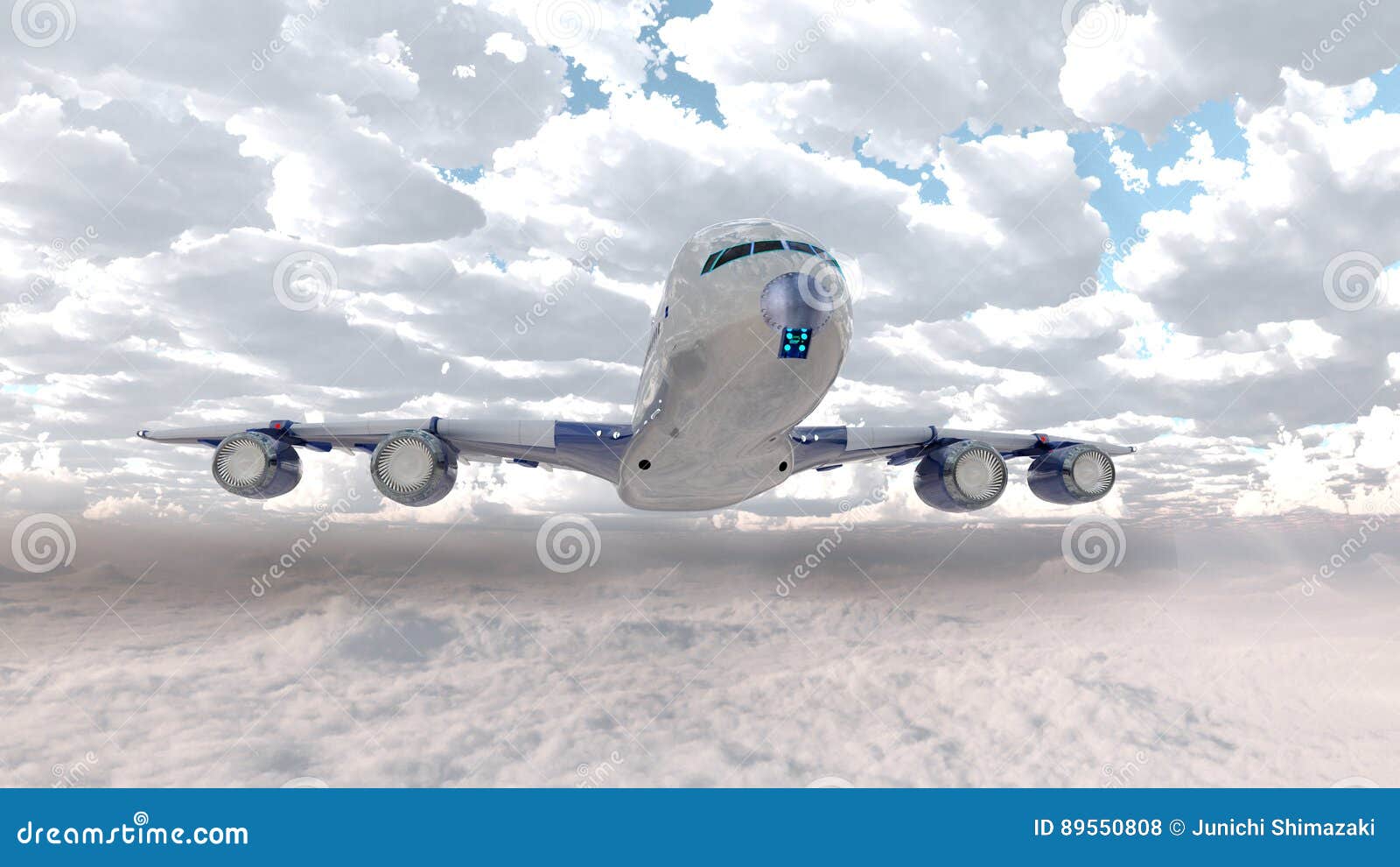 Airplane stock photo. Image of speed, trip, clouds, airplane - 89550808