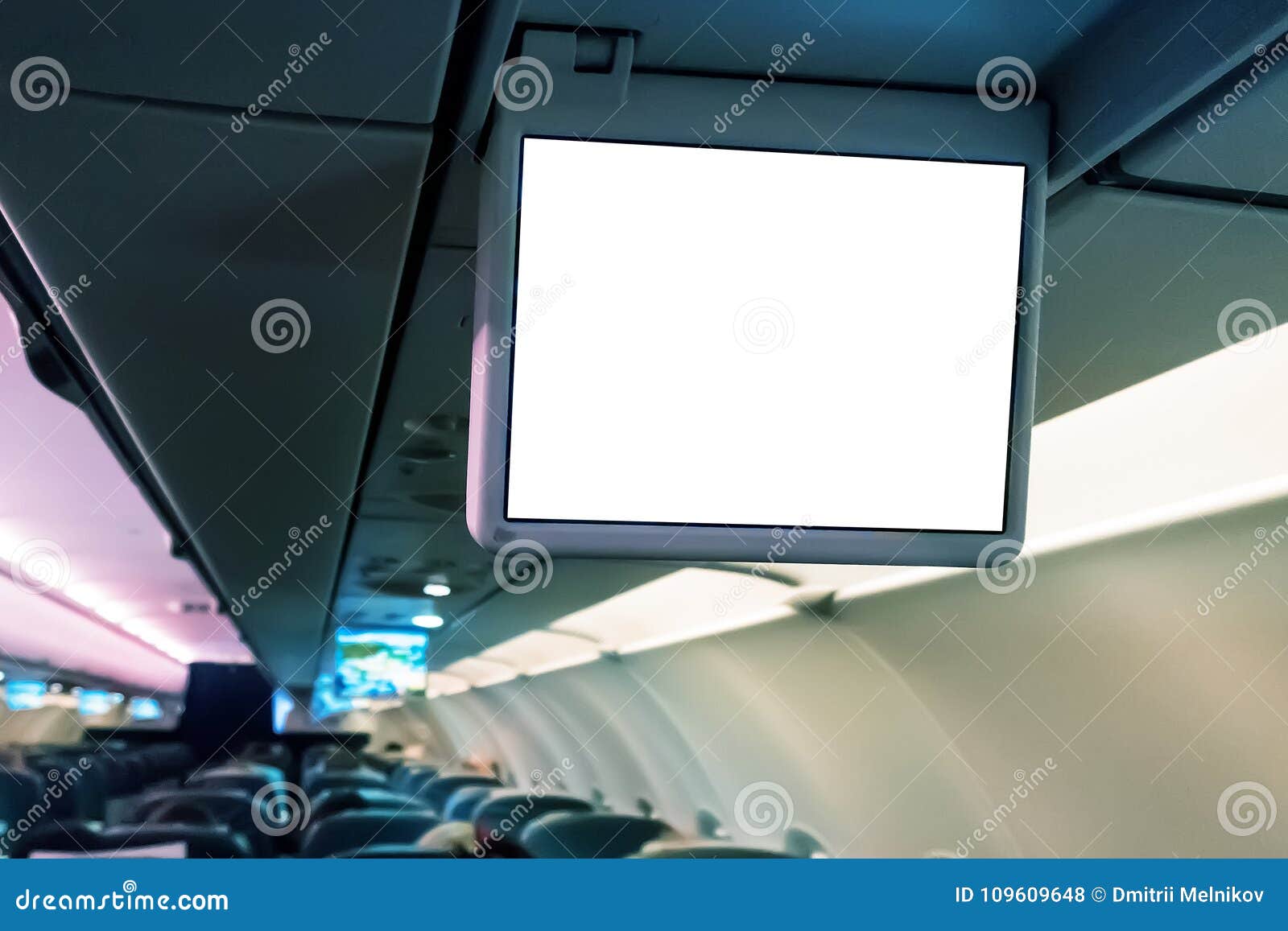 Airplane Display Screen stock photo. Image of plane - 109609648