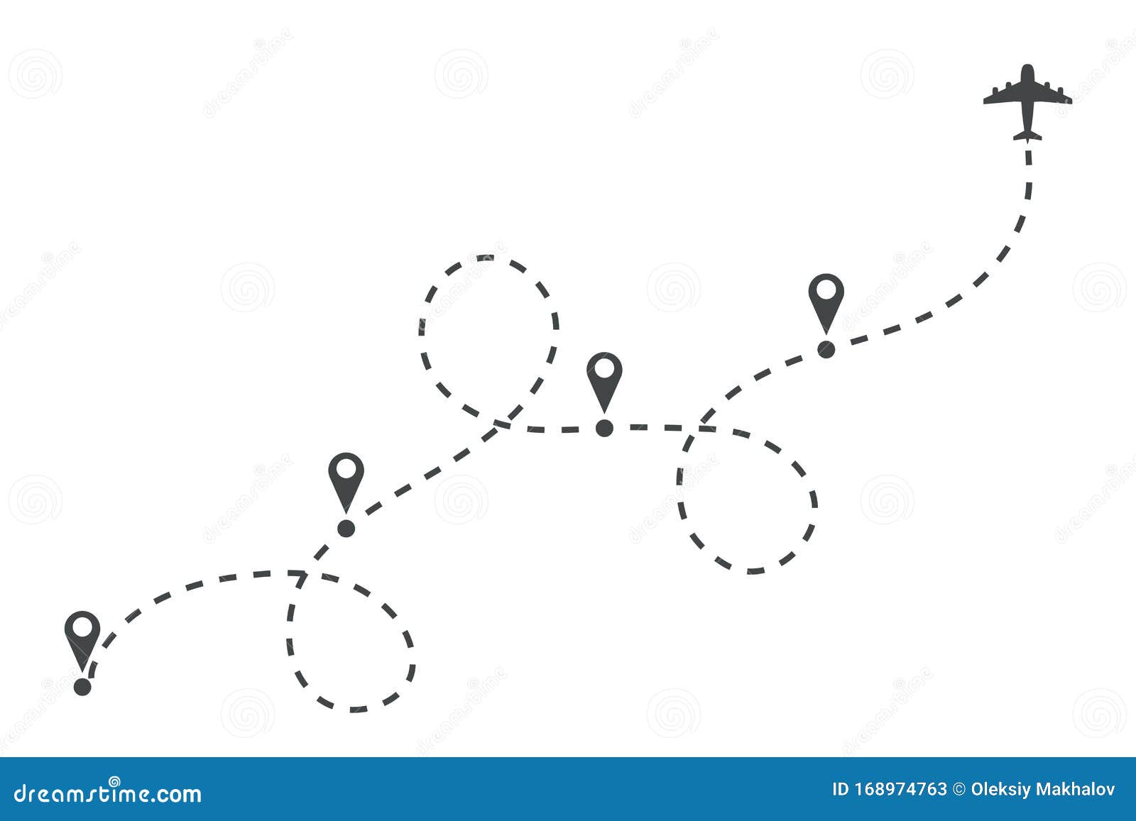 Airplane Dotted Route Line. Flight Tourism Route Path, Plane Flights ... Airplane Dotted Route Line. Flight Tourism Route Path, Plane Flights ...