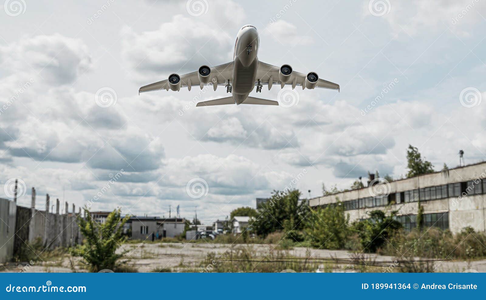 Airplane emergency landing editorial stock image. Image of tourism ...