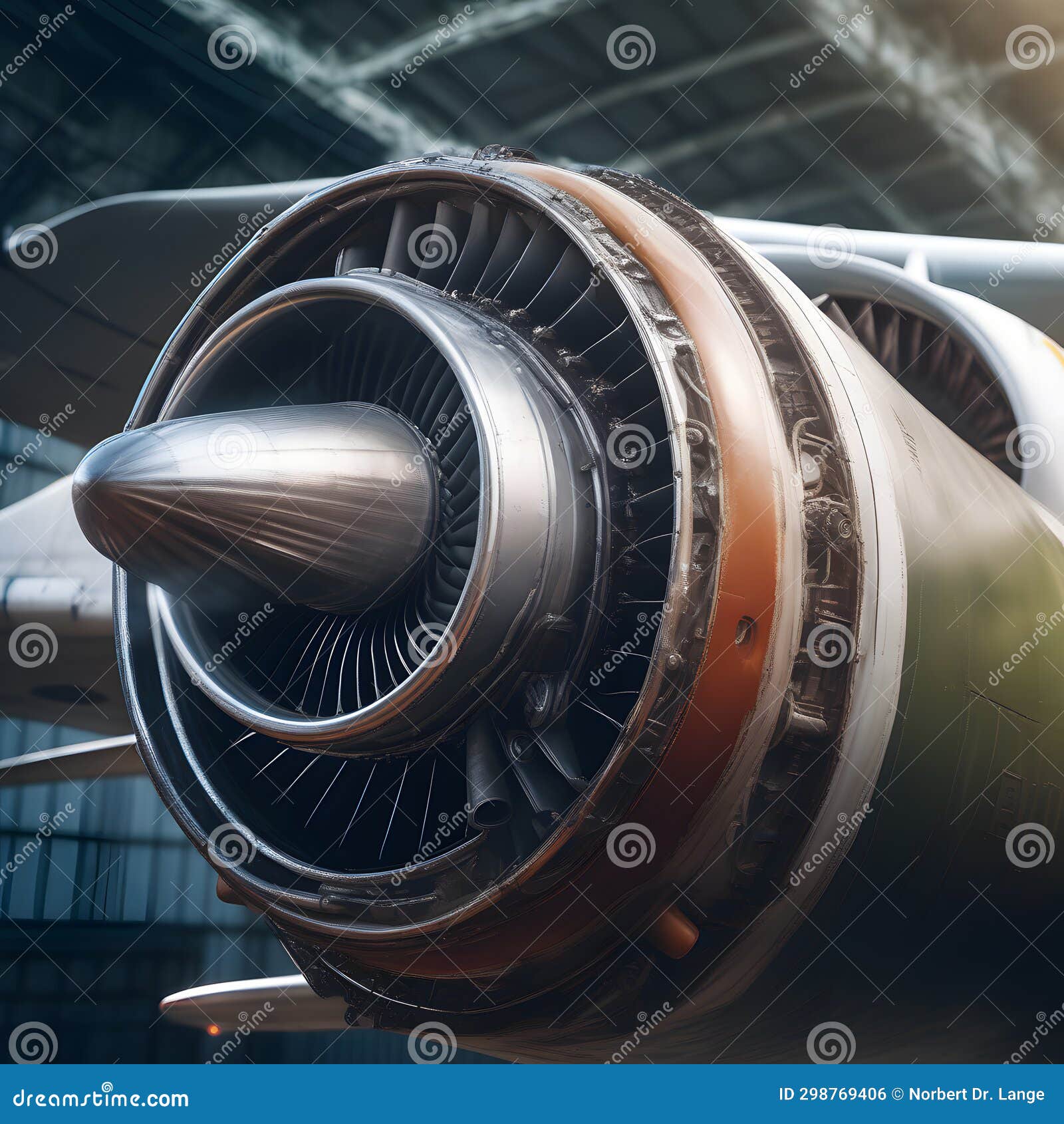 Airplane Engine, AI-generatet Stock Illustration - Illustration of ...