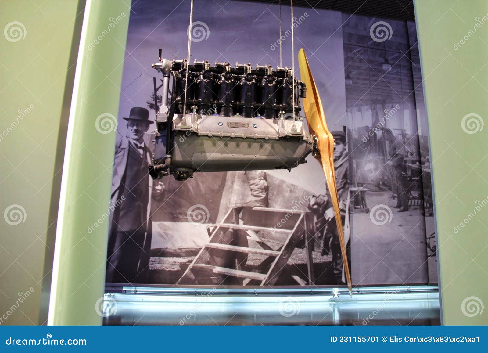 1930 -Airplane Engine Produced by BMW in 1930. Editorial Photo - Image ...