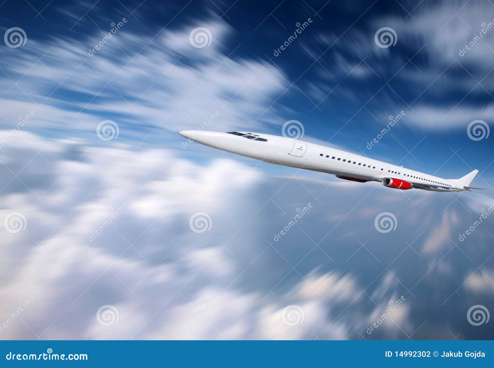 Airplane in fast fligh stock photo. Image of escape, airliner - 14992302