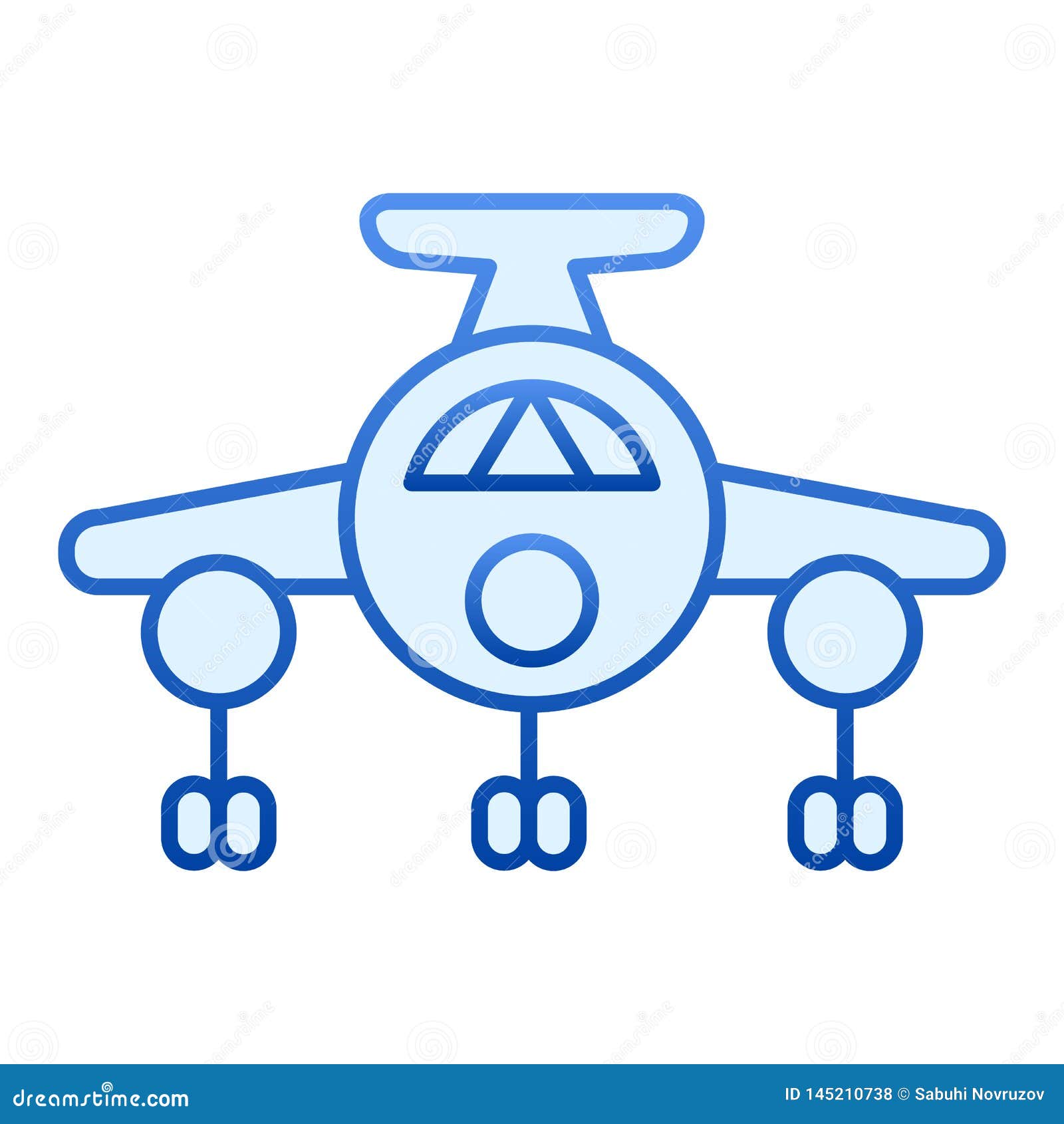 3D Style Aircraft In Teal With Orange Propellers On Transparent ...