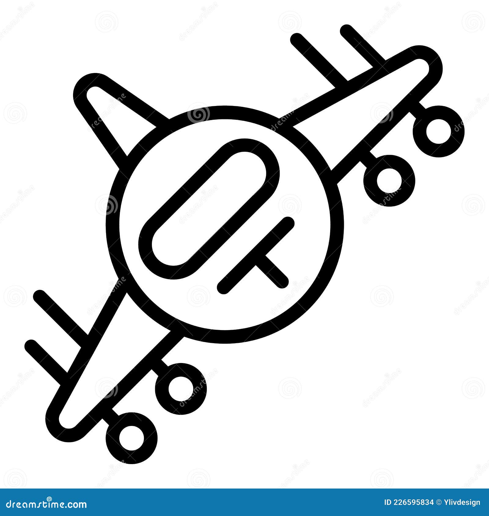 Airplane Flight Icon Outline Vector. Air Plane Stock Vector ...