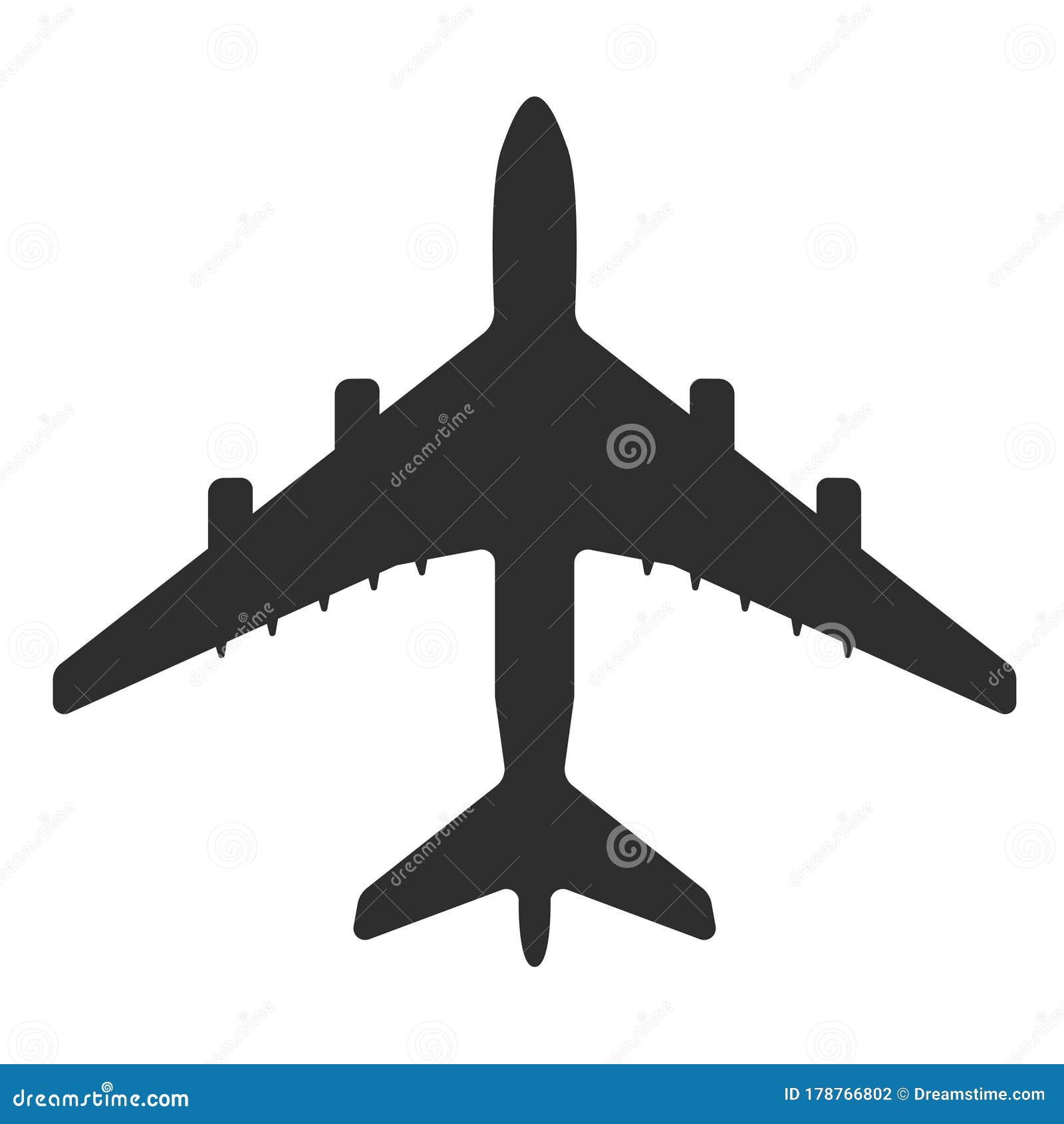 A Airplane Flight Vector Icon. Illustrator EPS 10. Stock Vector ...