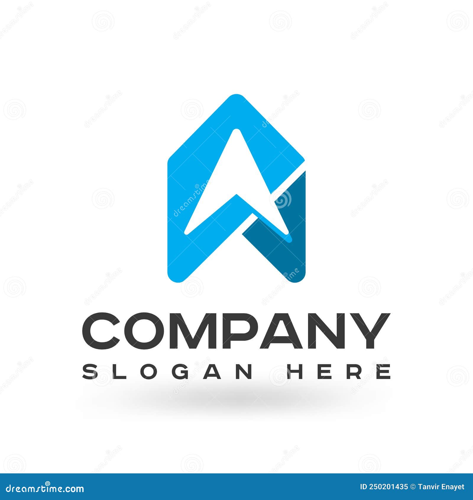 Airplane Fly Blue Triangle Symbol - Standard - Logo Icon Vector ...