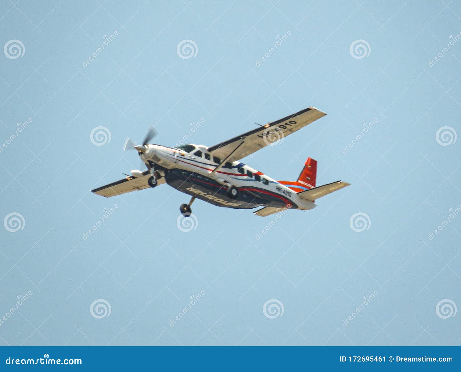 Airplane with flyer editorial photo. Image of flyer - 172695461