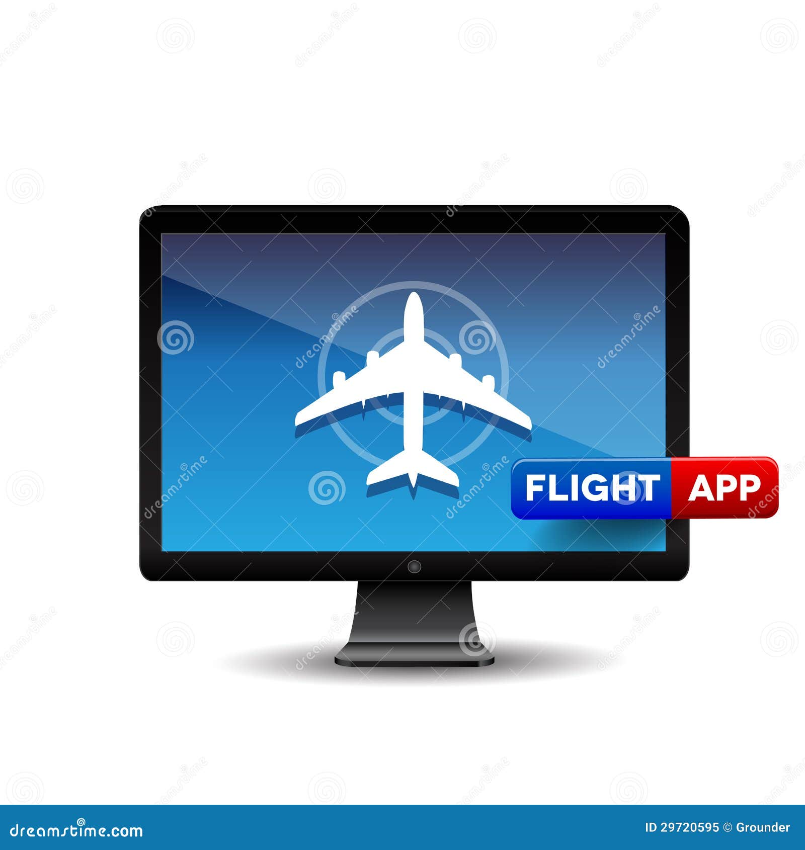 Airplane Flying - Flight App Stock Vector - Illustration of cargo ...