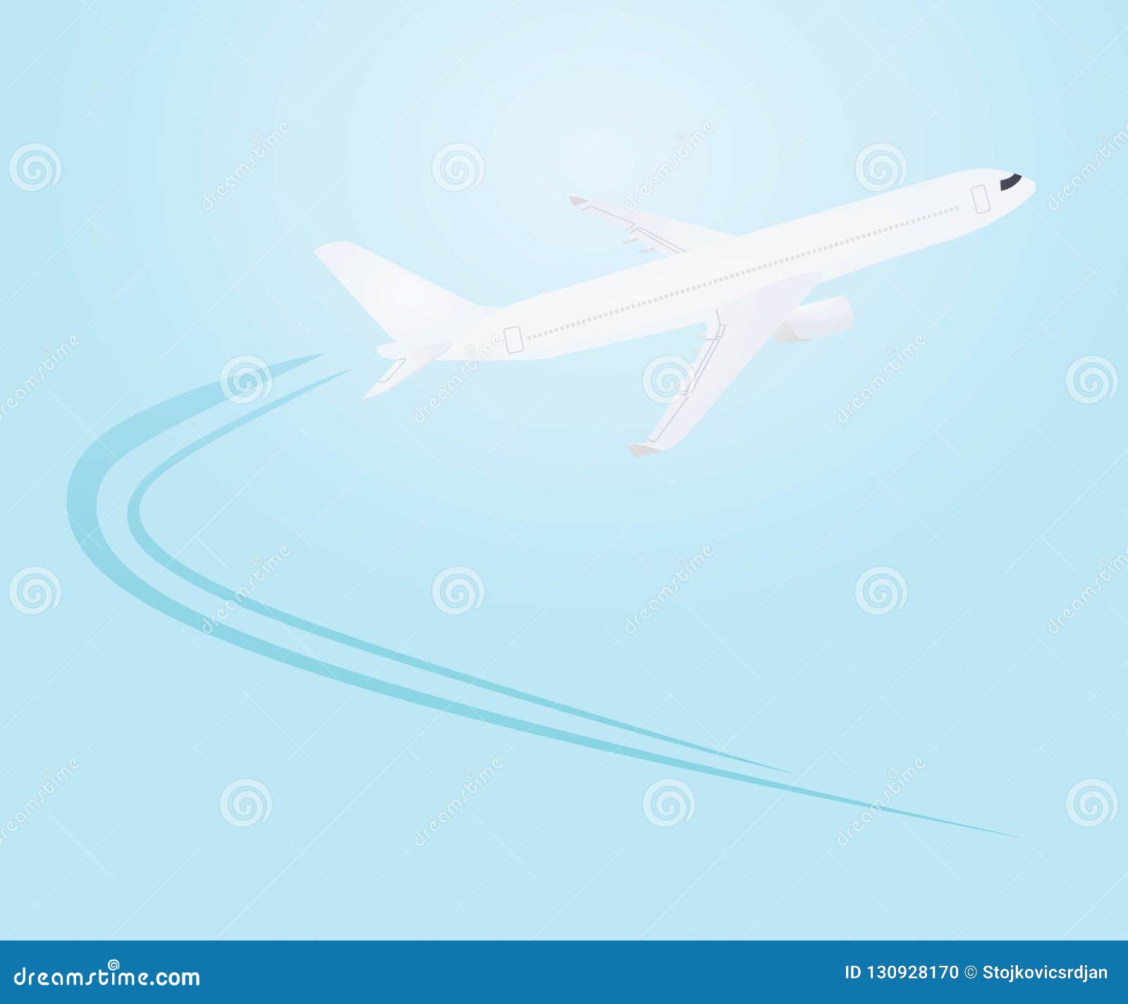 Airplane flying icon stock vector. Illustration of transportation ...