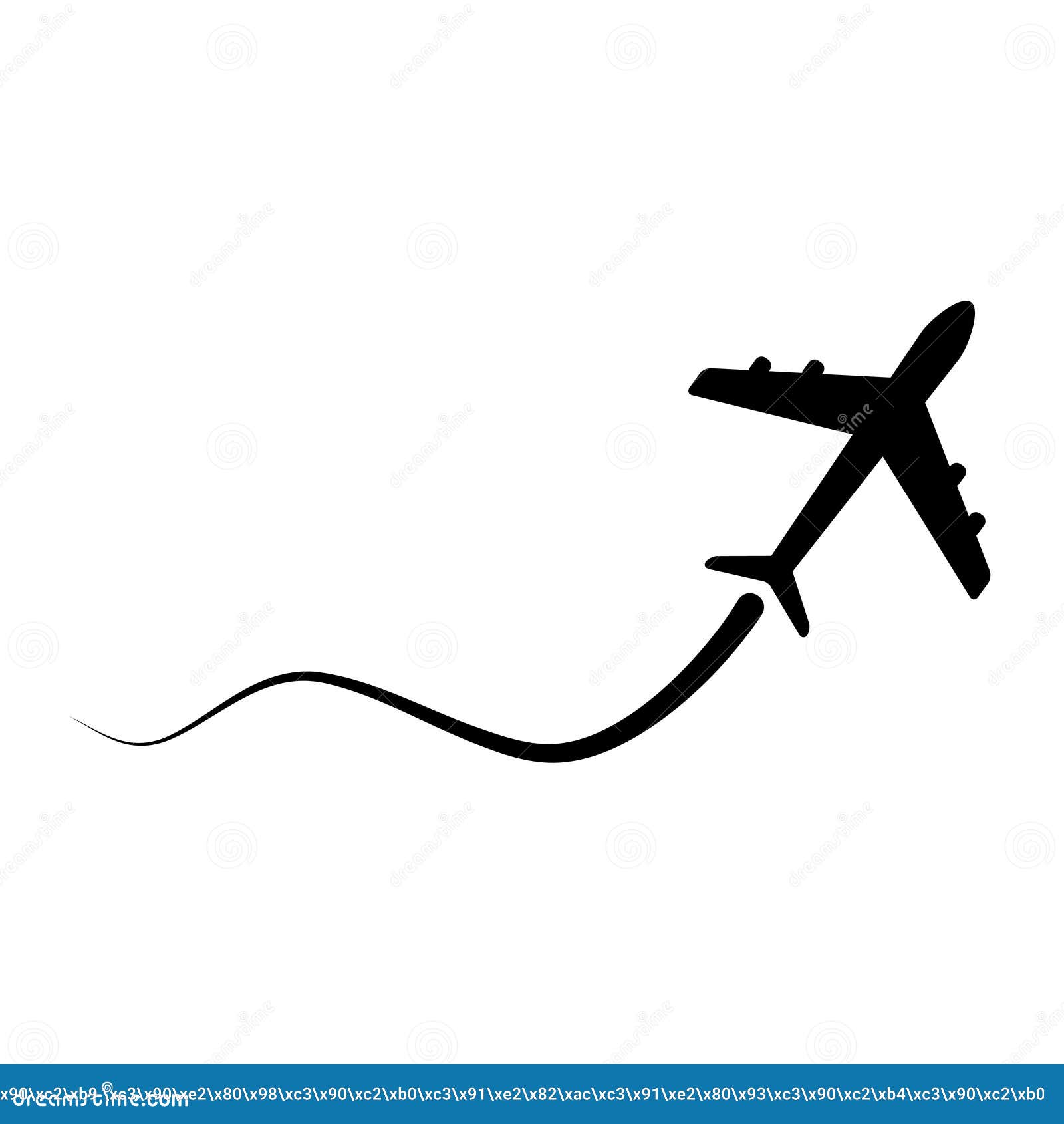 Airplane flying icon stock illustration. Illustration of passenger ...