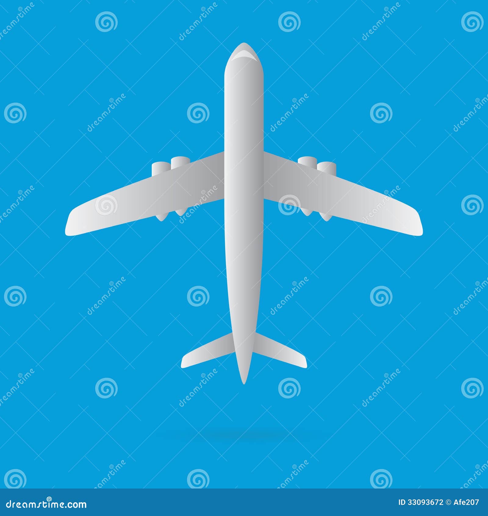 Airplane Flying Model Isolated Vector Stock Vector - Illustration of ...