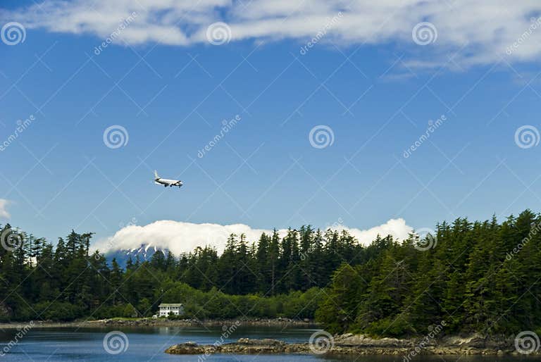 Airplane Flying Over Alaska Stock Image - Image of plane, airplane: 3094117