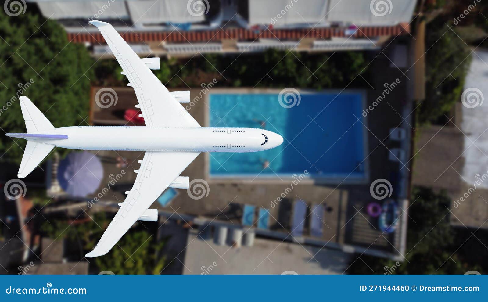 Airplane Flying Over the City Stock Photo - Image of urban, flight ...