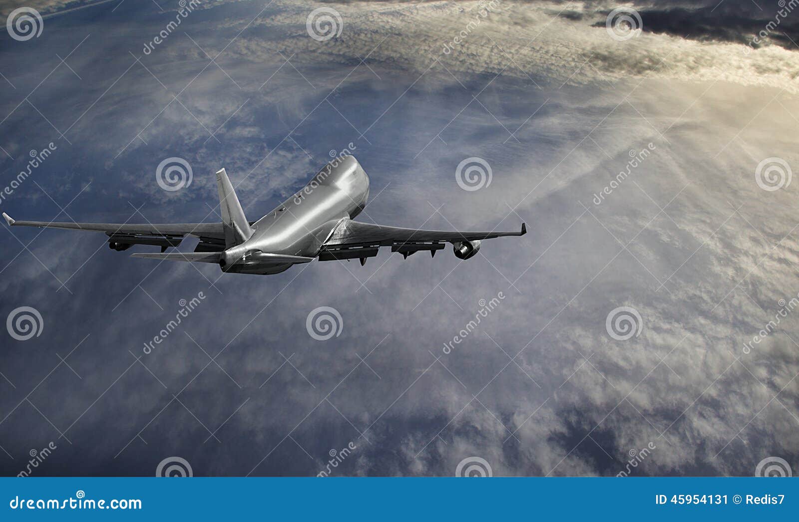 An Airplane Flying Over The Deserts Of Africa, An Airplane Over The ...