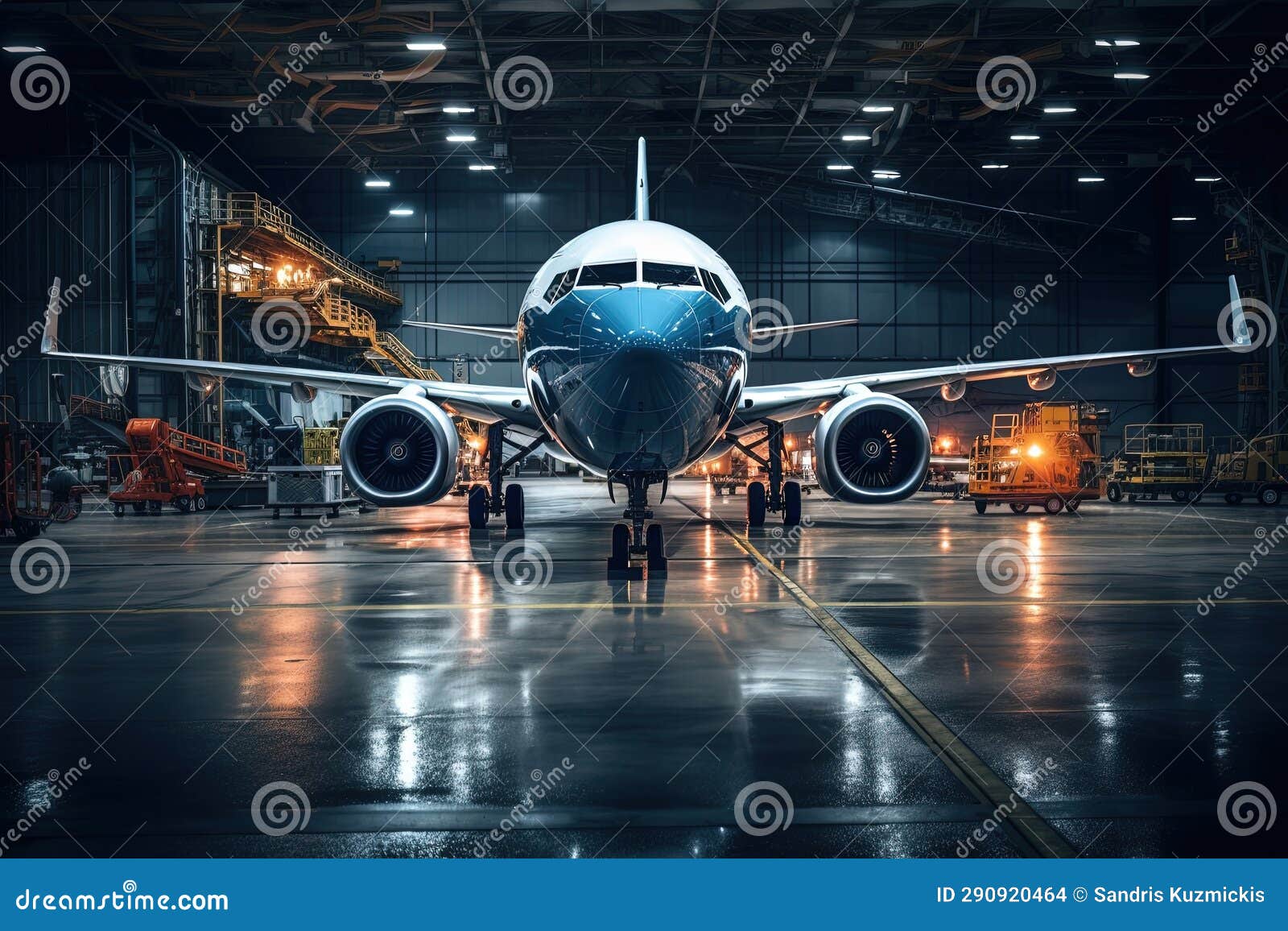 Airplane Flying Over the Water of an Ocean. Generative AI Stock Photo ...