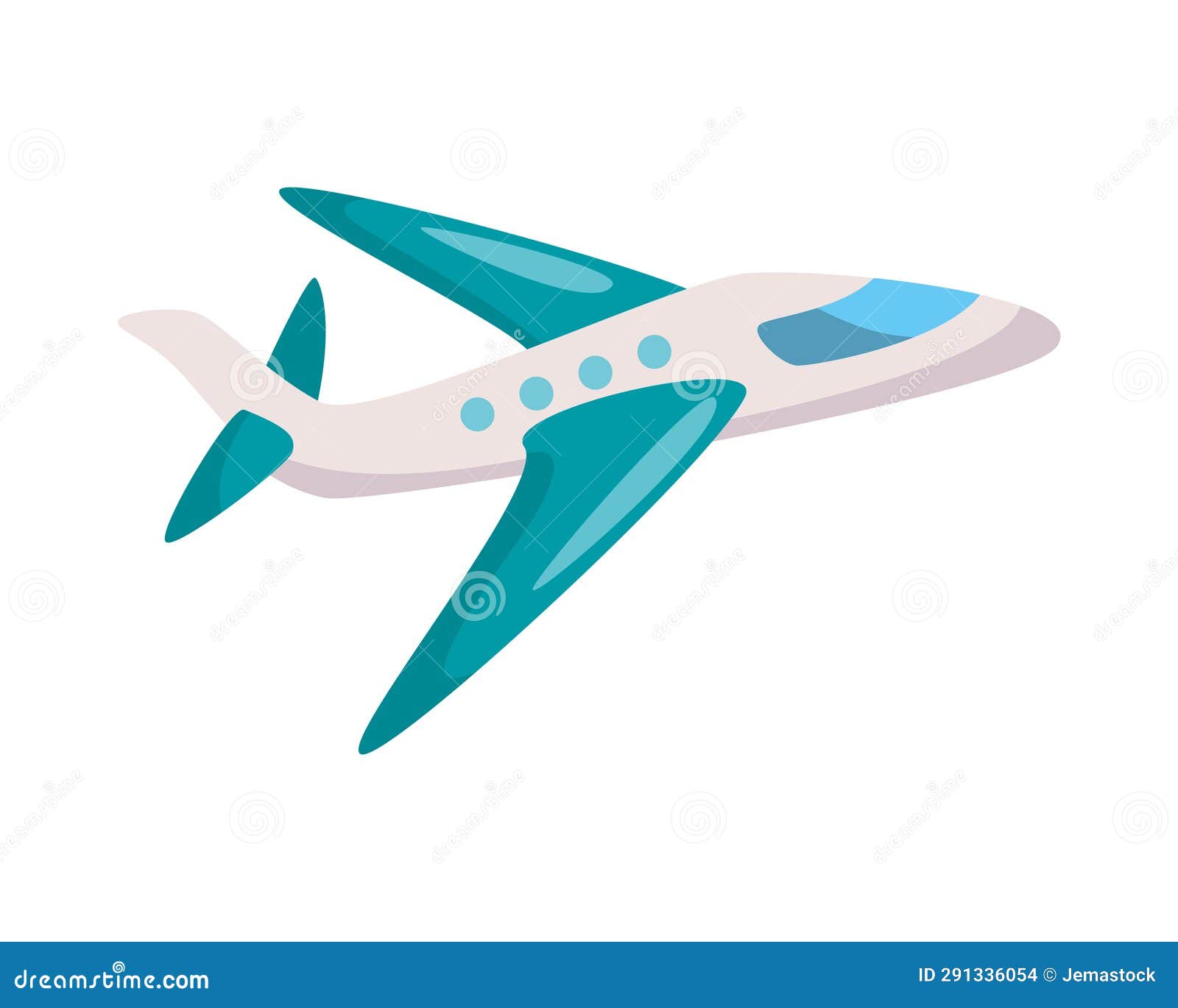 Airplane Flying Travel Side View Stock Vector - Illustration of front ...
