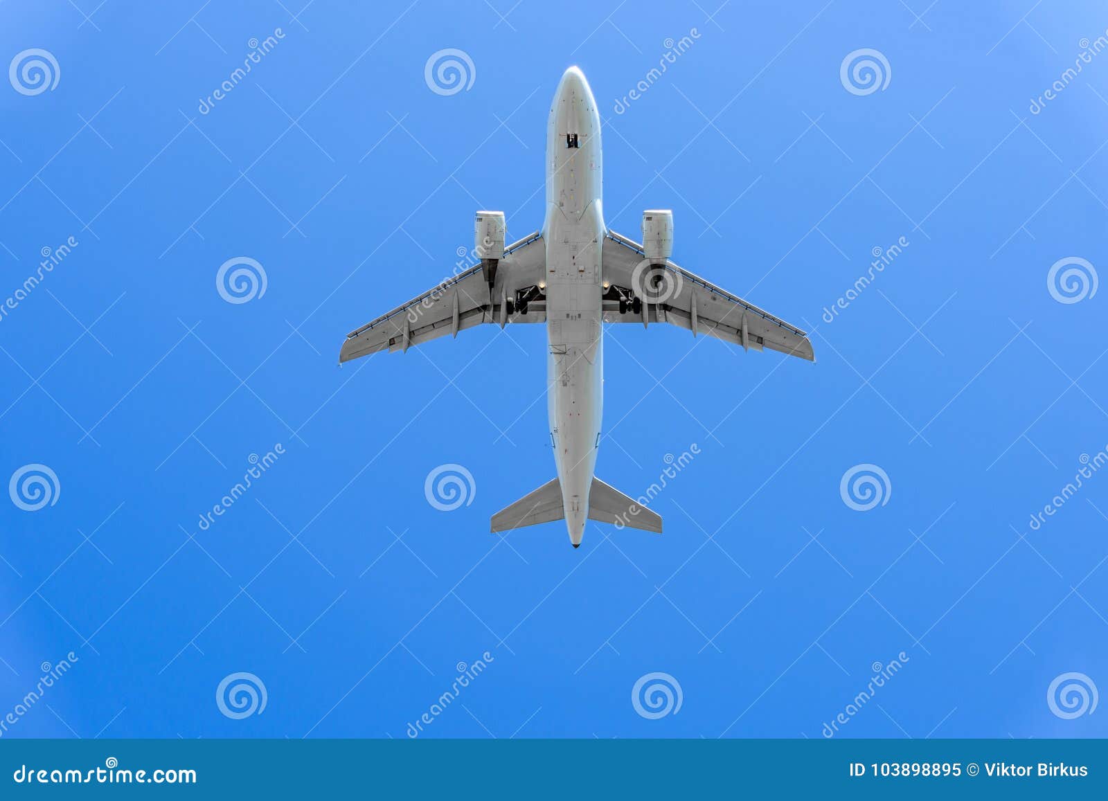 Airplane Flying Under the Sky. Stock Image - Image of back, aircraft ...