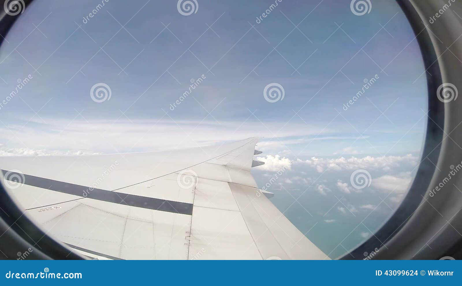 Airplane Flying Window View Timelapse Stock Footage - Video of ...