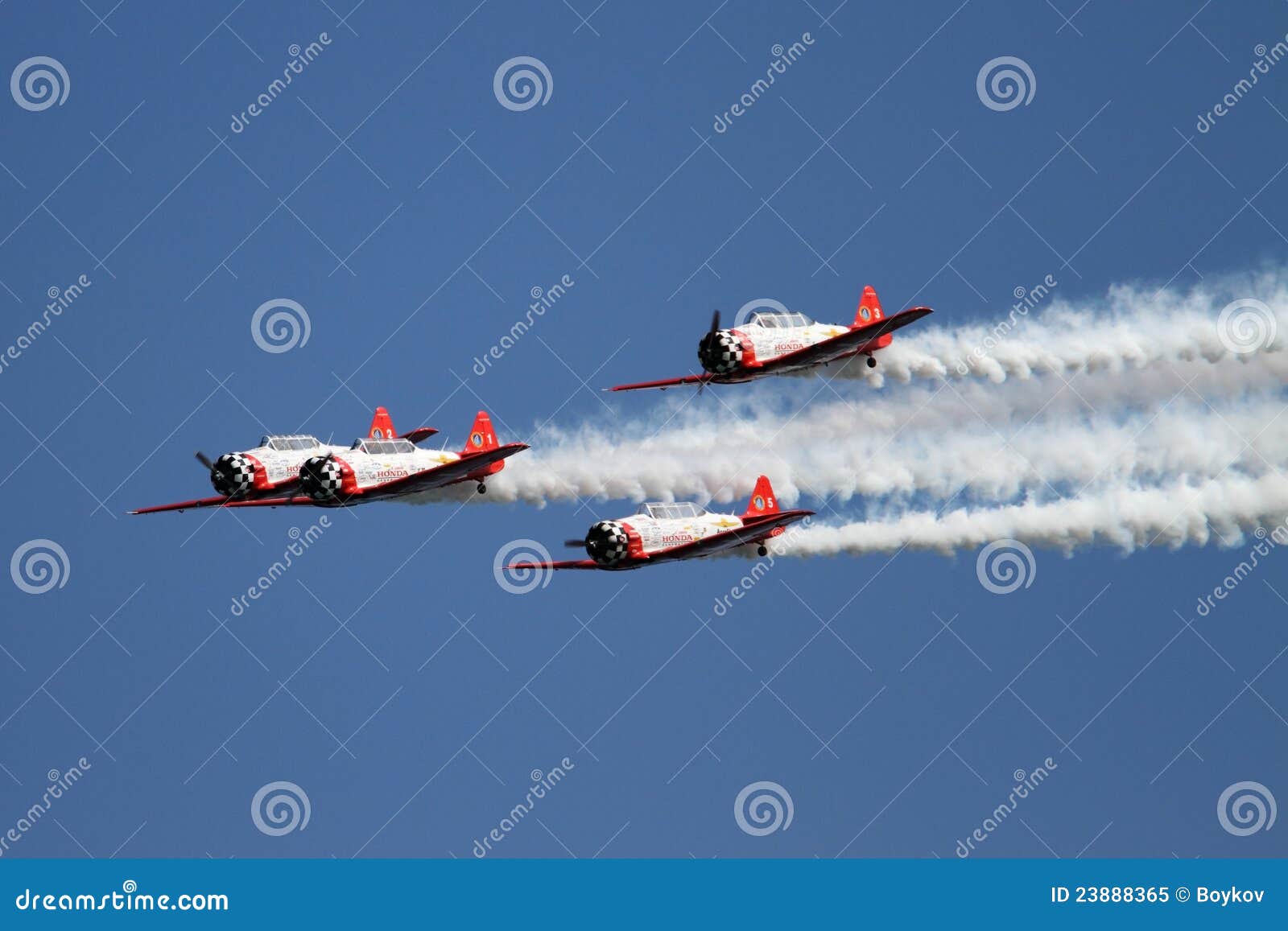 Airplane Formation Demonstrates Flying Skills and Editorial Image ...