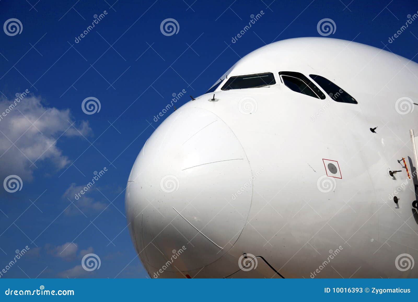 Airplane Front of Airliner stock image. Image of modern - 10016393