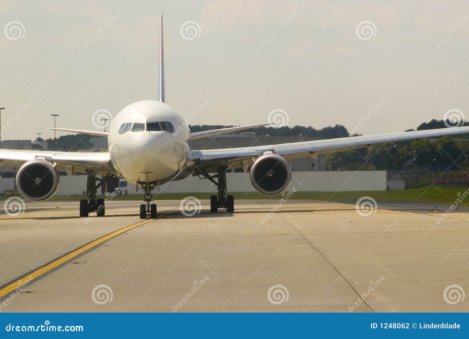 Airplane Front View stock photo. Image of landing, nose - 1248062