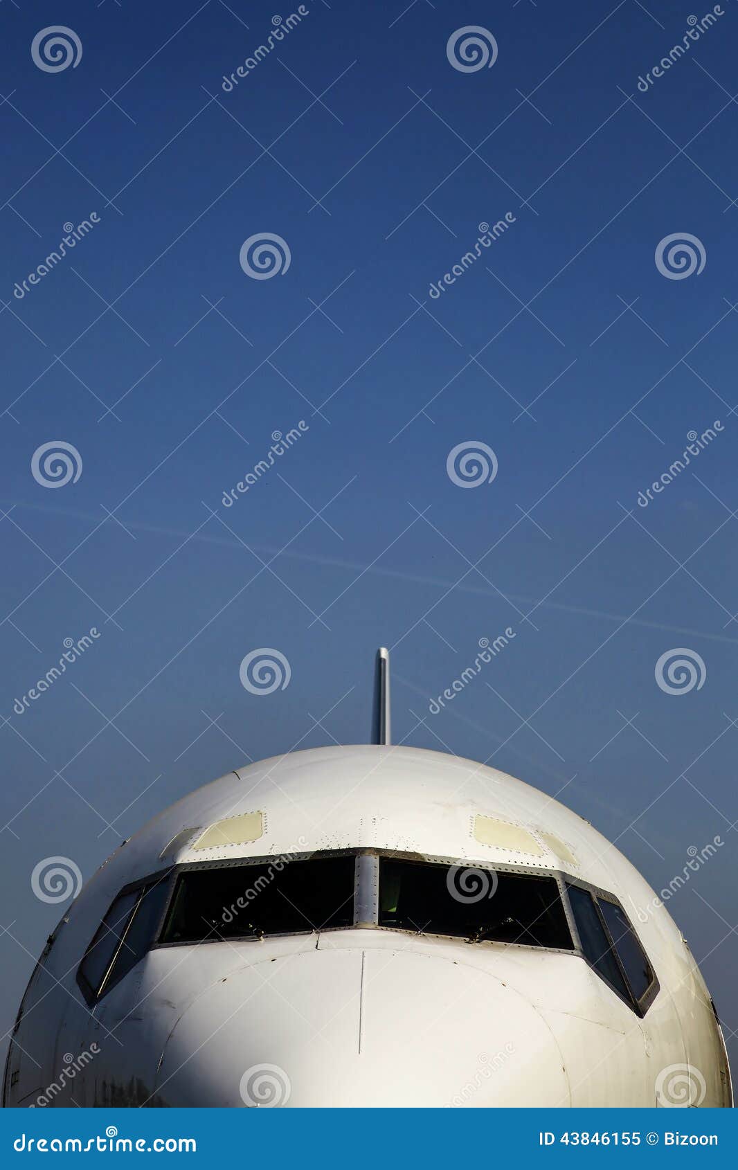 Airplane front view stock image. Image of cabin, outdoor - 43846155
