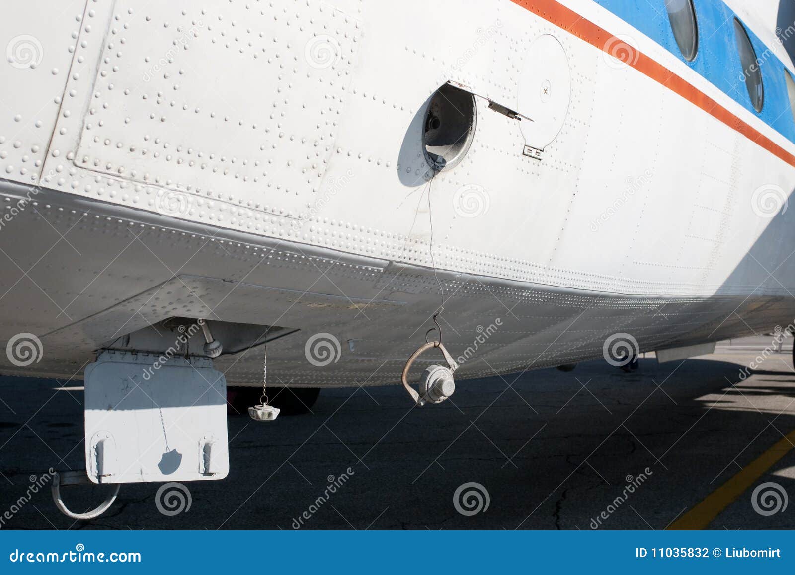 Airplane Fuselage with Caps Stock Photo - Image of fuel, fuselage: 11035832
