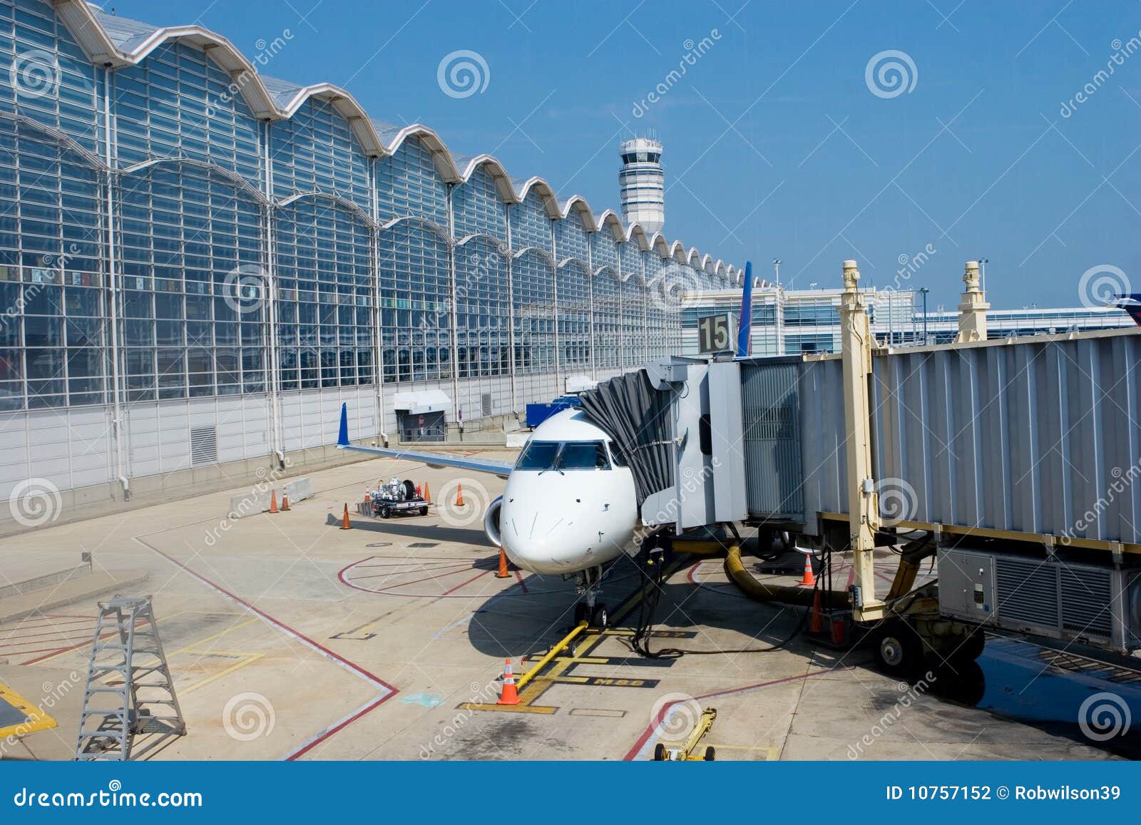 Airplane at the Gate stock photo. Image of power, business - 10757152