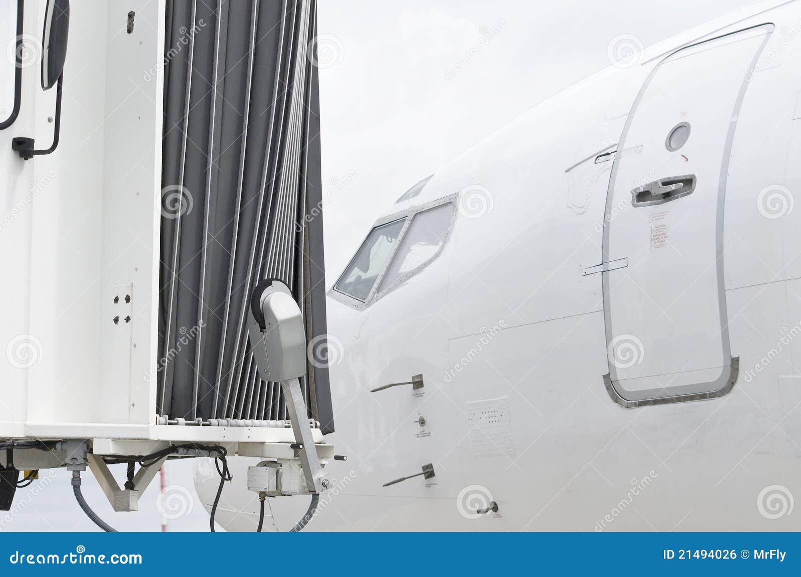 Airplane at the gate stock photo. Image of pilots, industry - 21494026