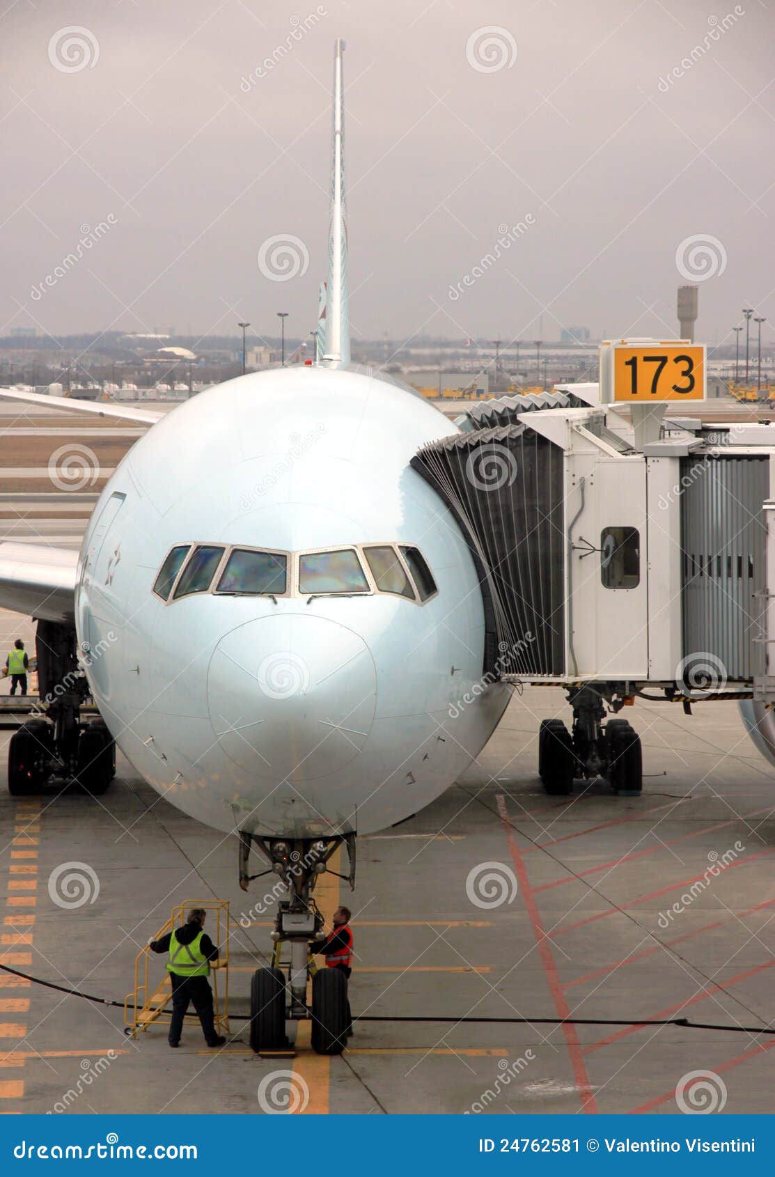 Airplane at Gate editorial photo. Image of business, trip - 24762581