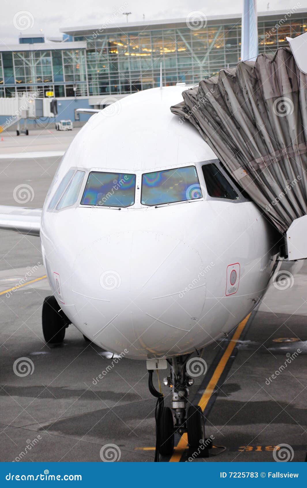 Airplane at gate stock image. Image of flight, international - 7225783