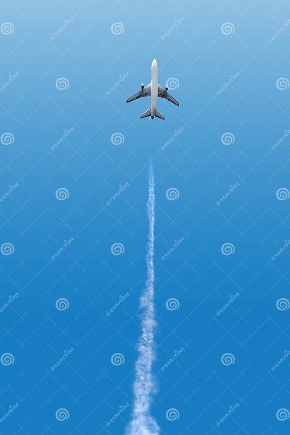 Airplane going up stock photo. Image of fumaroles, growth - 33874346