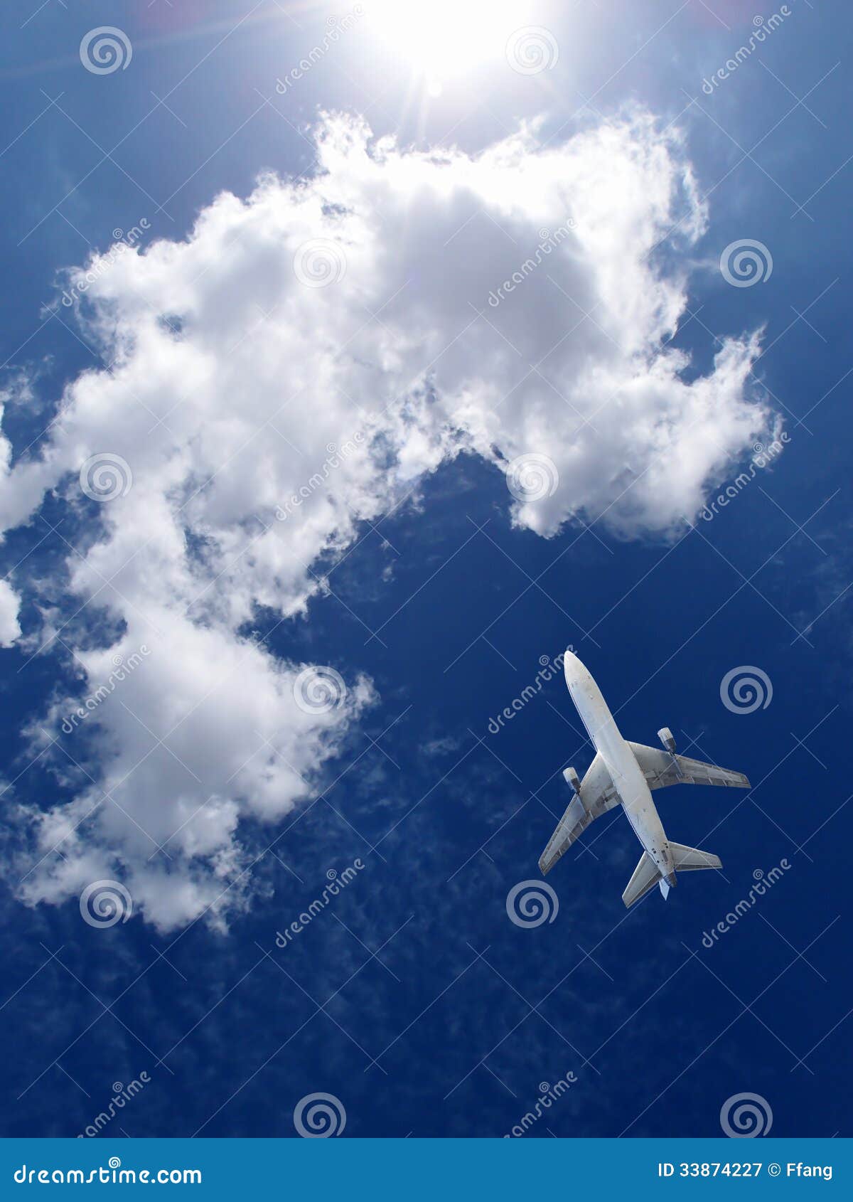 Airplane Going Up Royalty-Free Stock Photo | CartoonDealer.com #33874227