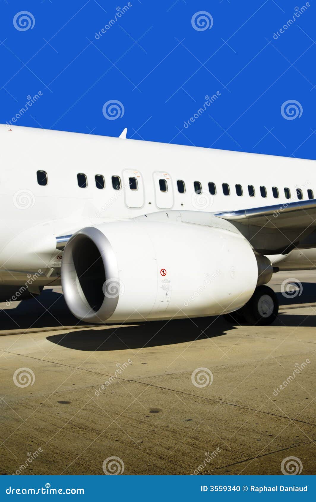 Airplane on the ground stock photo. Image of transport - 3559340