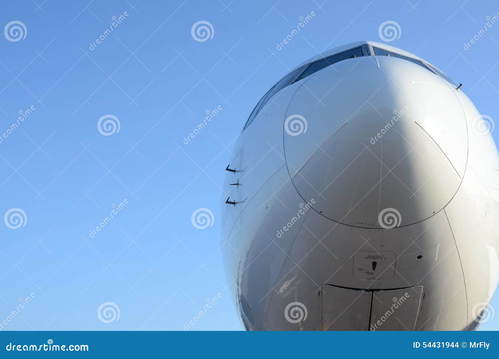 Airplane stock photo. Image of fuselage, airport, commerical - 54431944