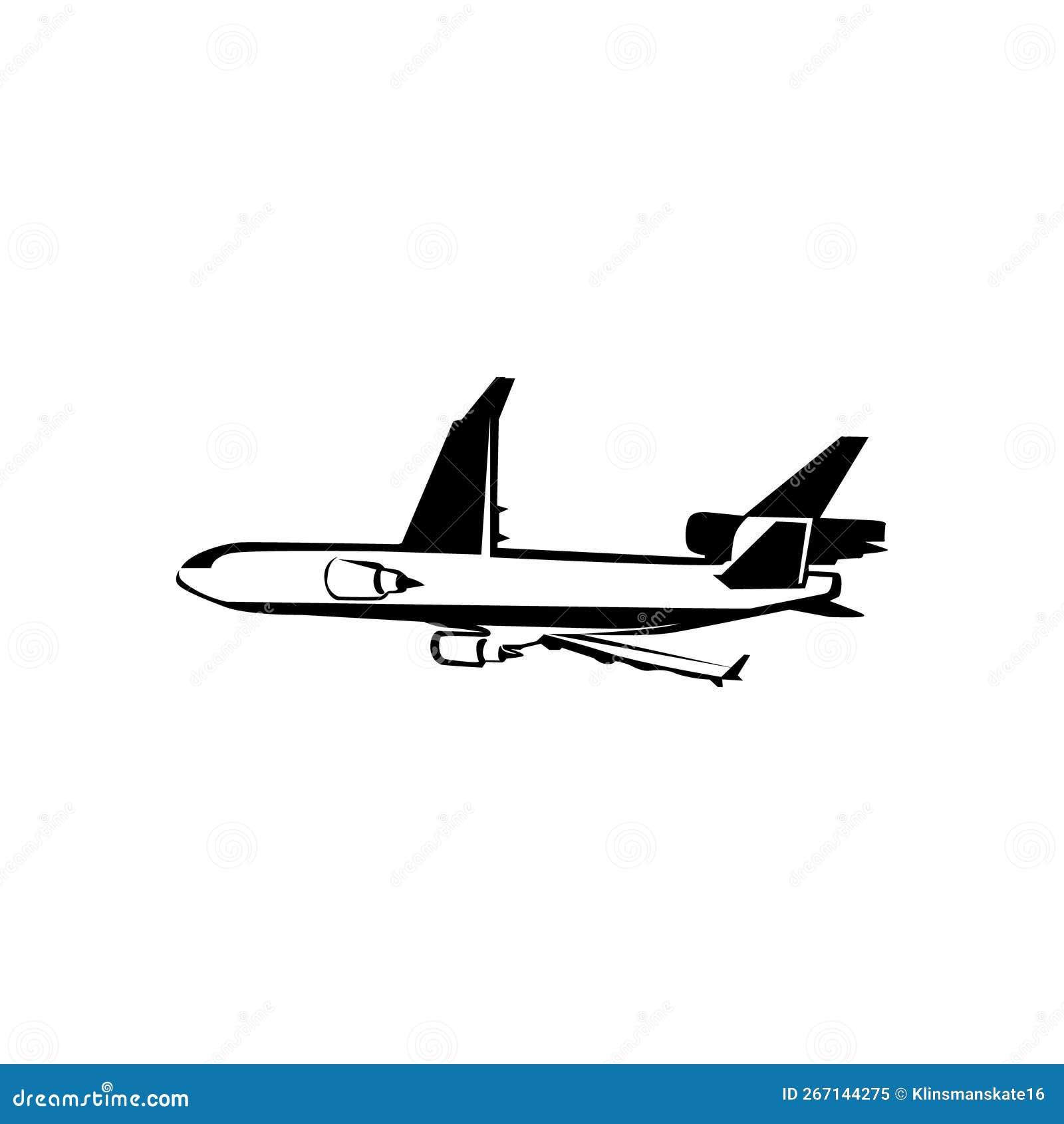 Airplane Icon in Black and White Design Stock Vector - Illustration of ...