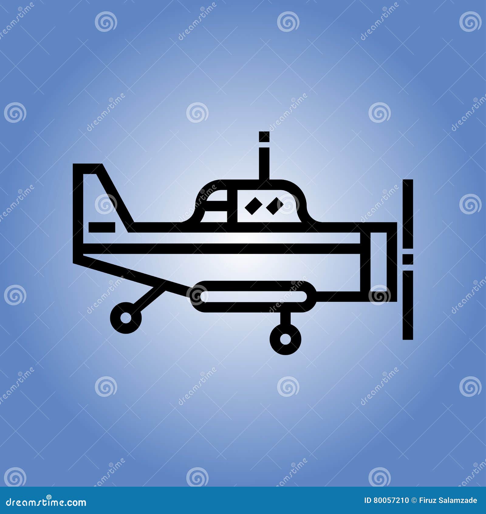 Airplane icon. flat design stock vector. Illustration of black - 80057210