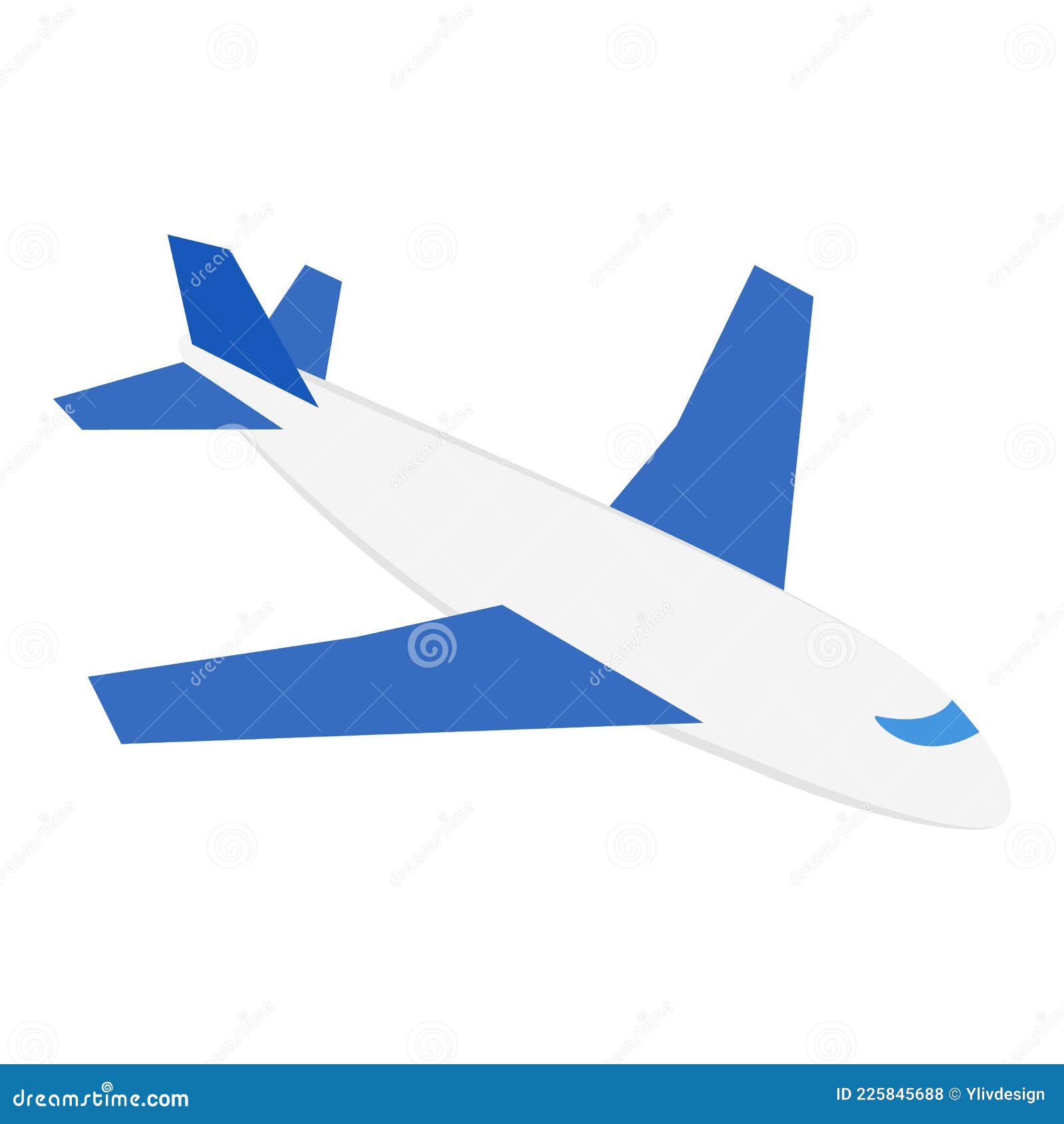 Airplane Icon Isometric Vector. Passenger Plane Icon Stock Illustration ...