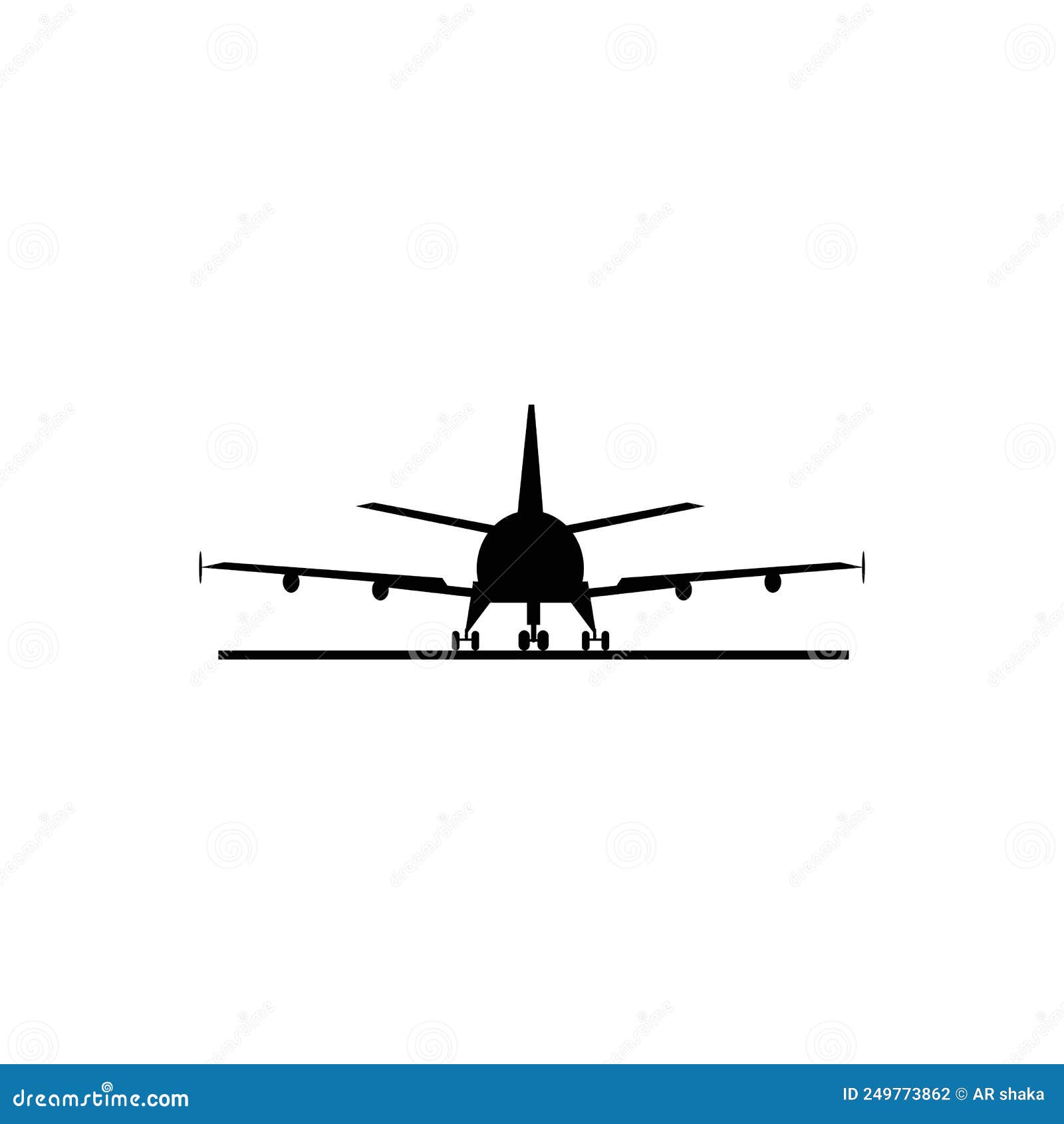 Airplane Icon Logo, Vector Design Stock Vector - Illustration of plane ...