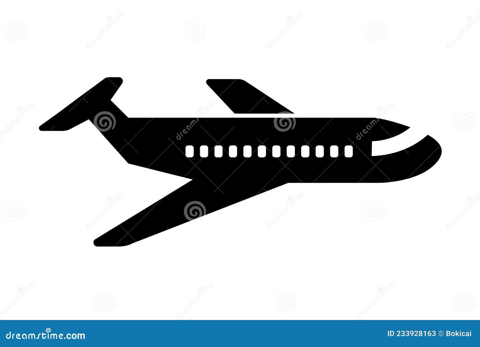 Airplane Icon, Simple Flat Design Stock Vector - Illustration of travel ...