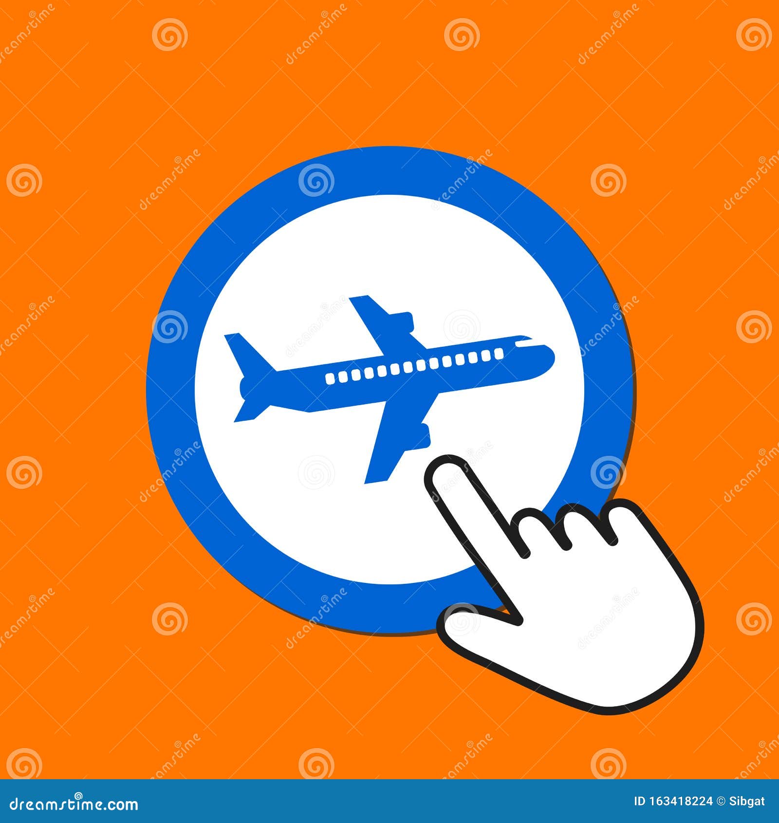 Airplane Icon. Traveling Concept Stock Vector - Illustration of symbol ...