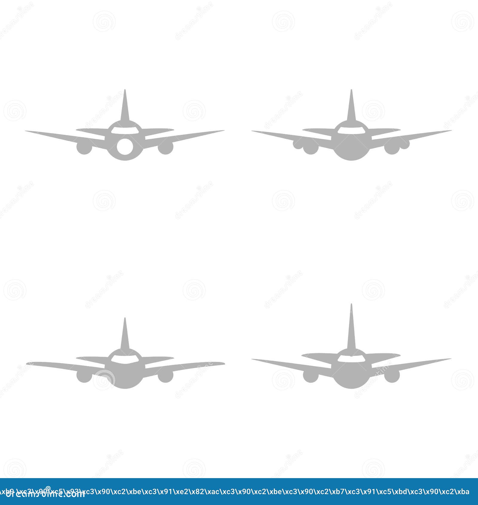 Airplane Icon, Two Airplanes, Vector Illustration Stock Vector ...