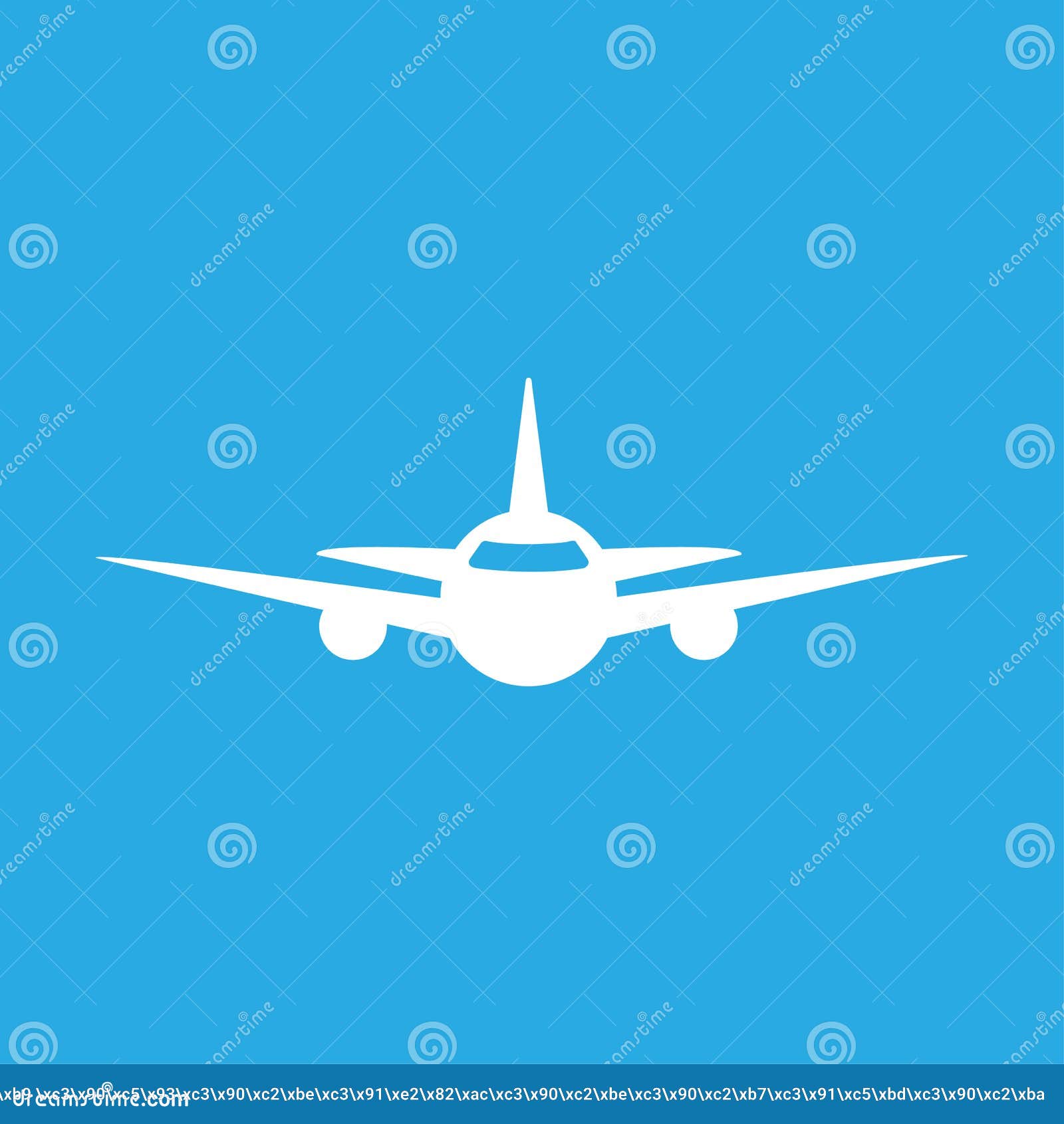 Airplane Icon, Two Airplanes, Vector Illustration Stock Vector ...